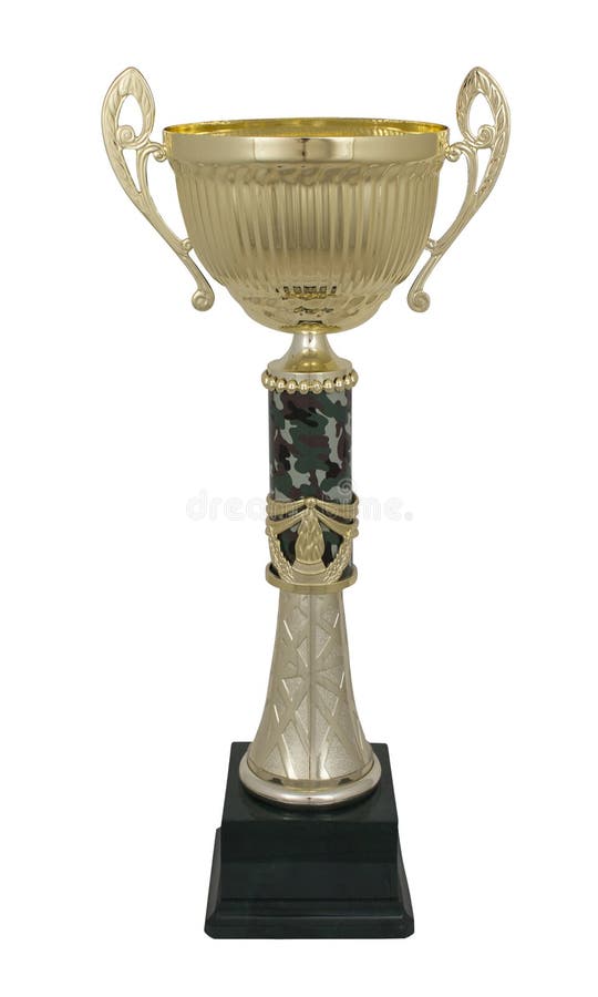 Gold trophy cup stock photo. Image of isolated, metallic - 46169064