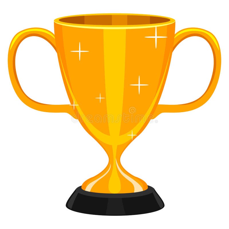 Gold Trophy Cup stock vector. Illustration of competitive - 70479423