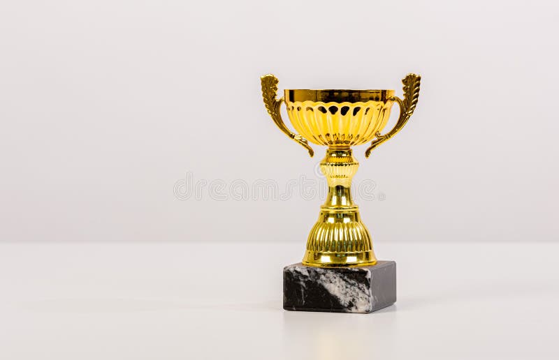 Trophy with a marble stand stock image. Image of ornate - 5574881