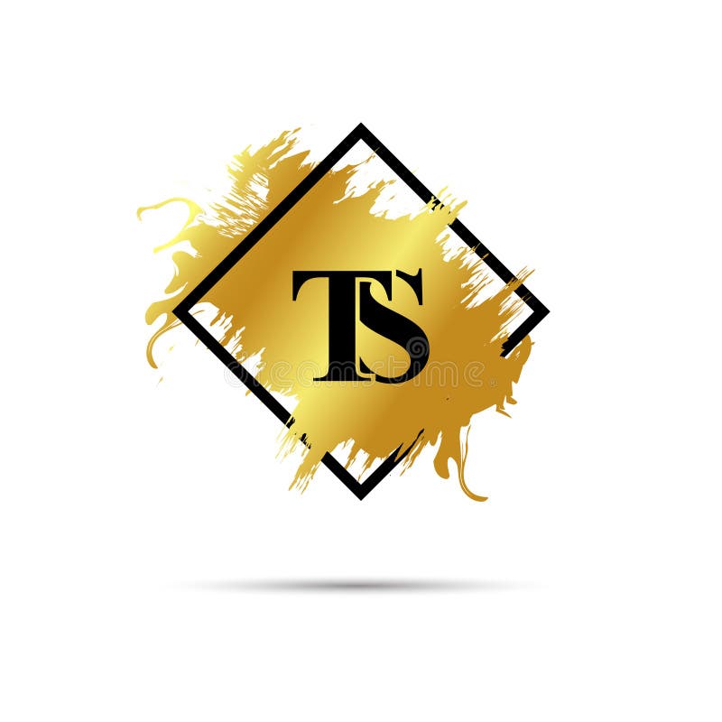 Gold TS Logo Symbol Vector Art Design Stock Illustration - Illustration ...