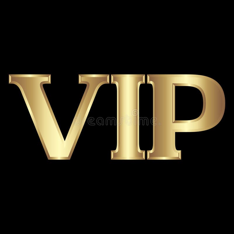 Gold Two Cards with Text Vip Stock Vector - Illustration of club, text ...