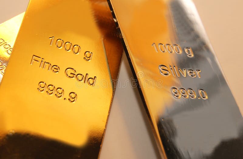 Gold und Silber stockfoto. Bild von silber, gold - 14317086