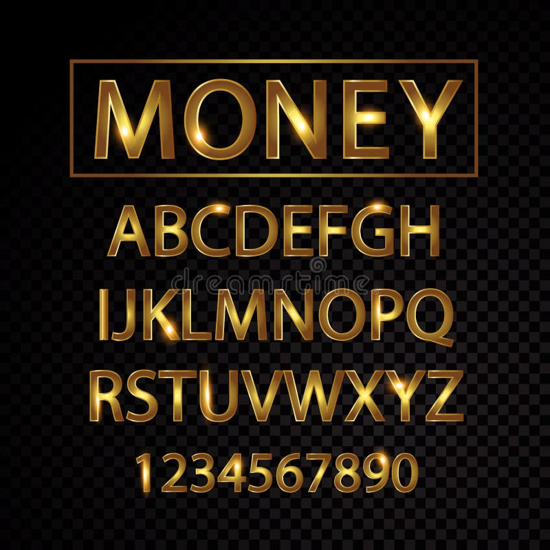 Gold Letters Black Background Stock Illustrations – 17,133 Gold Letters ...