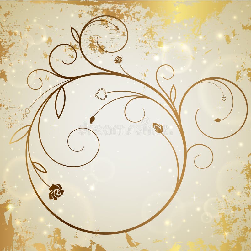 Gold vector background stock vector. Illustration of fashioned - 27904550