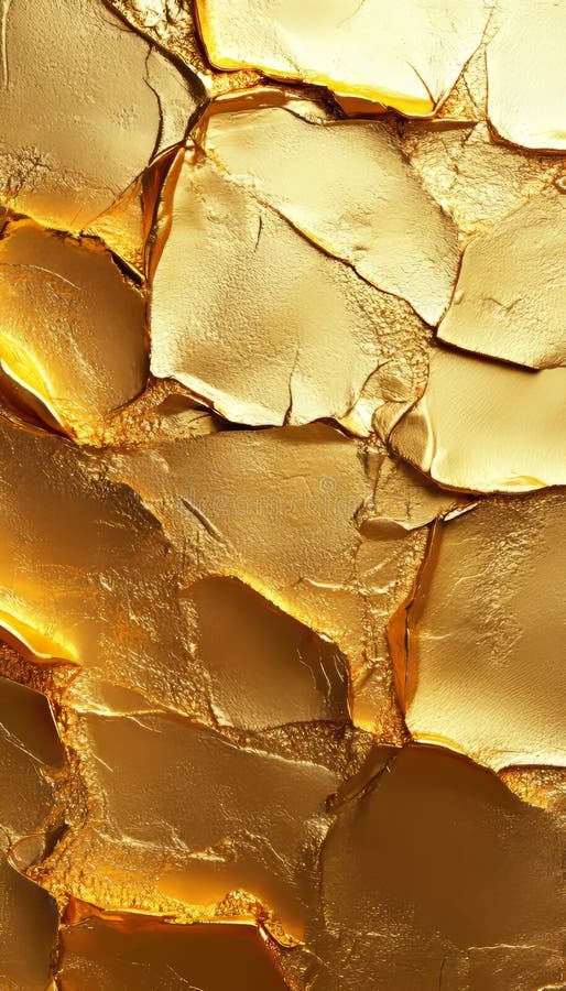 Gold Vector Background, Painterly Effect with Layered Brush Texture ...