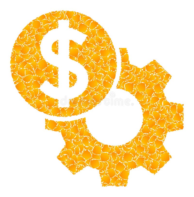 Gold Vector Engineering Price Mosaic Icon Stock Vector - Illustration ...