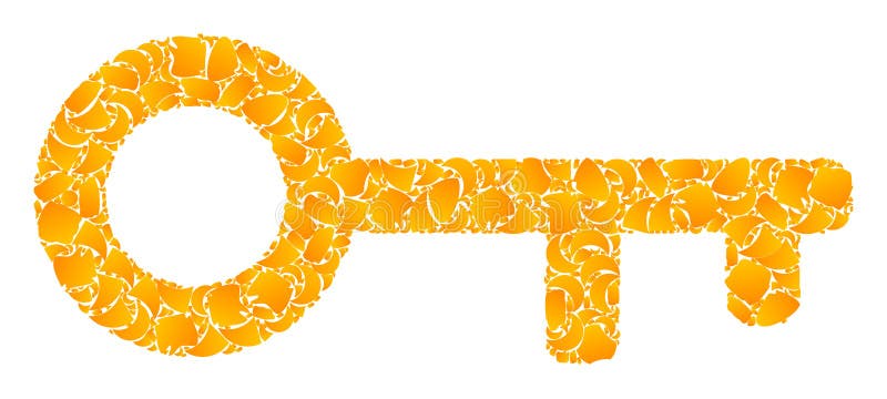 Gold Vector Key Mosaic Icon Stock Vector - Illustration of safety ...
