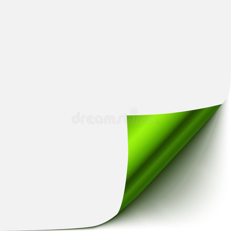 Gold Vector Paper Curled Corner Template Stock Vector - Illustration of ...