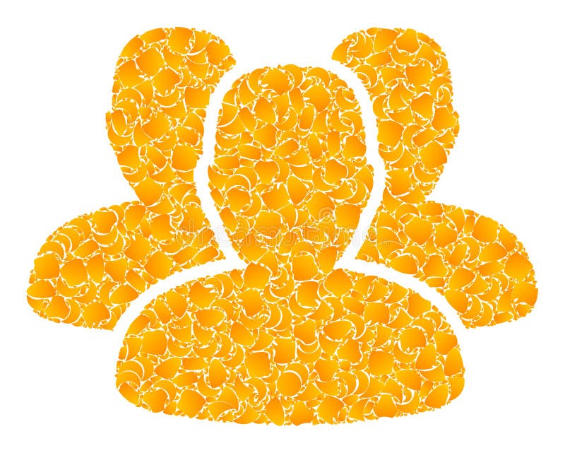 Gold Vector People Mosaic Icon Stock Vector - Illustration of icon ...