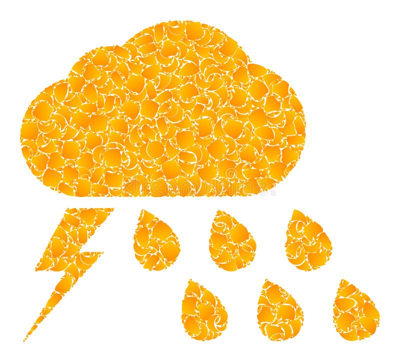 Gold Vector Thunderstorm Weather Mosaic Icon Stock Vector ... Gold Vector Thunderstorm Weather Mosaic Icon Stock Vector ...