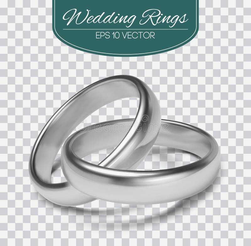 Gold Vector Wedding Rings on Trasparent Background. Vector Illustration ...