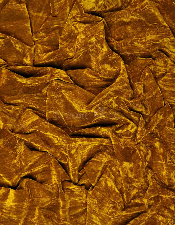 Gold Velvet Fabric Background Stock Photo - Image of texture, fold ...