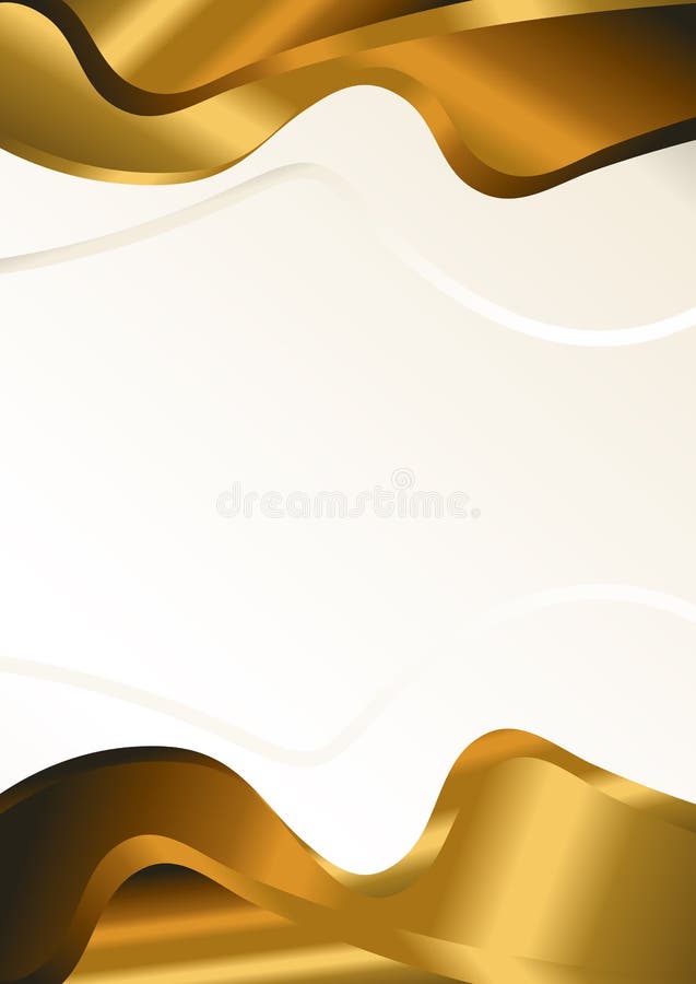 Gold Vertical Wave Background with Space for Your Text Image Beautiful ...