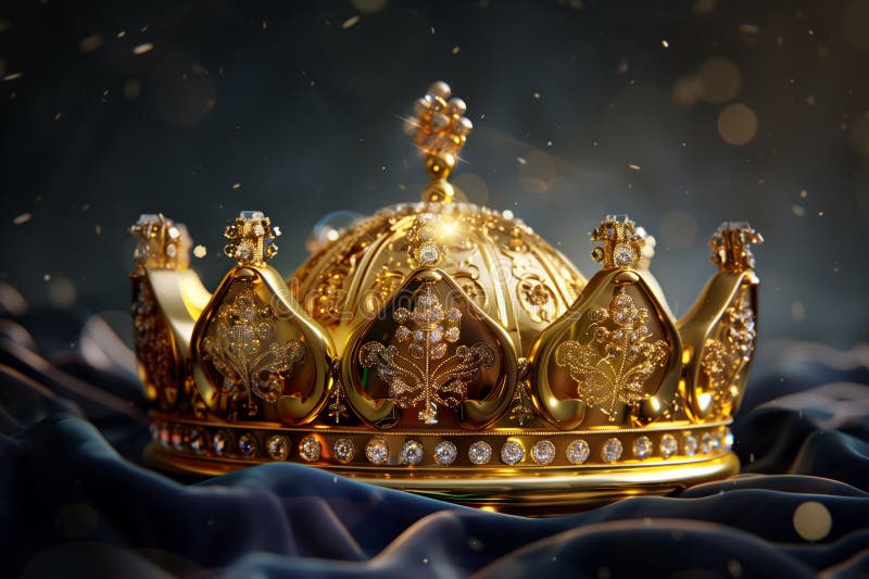 Gold Vintage Crown stock illustration. Illustration of history - 318688672