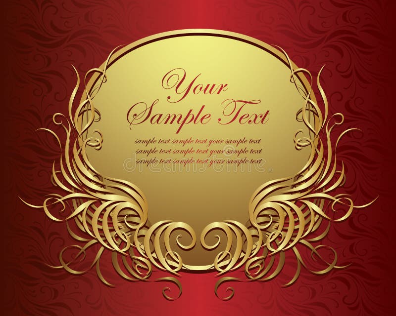 Gold Calligraphic Design Elements Stock Vector - Illustration of ...