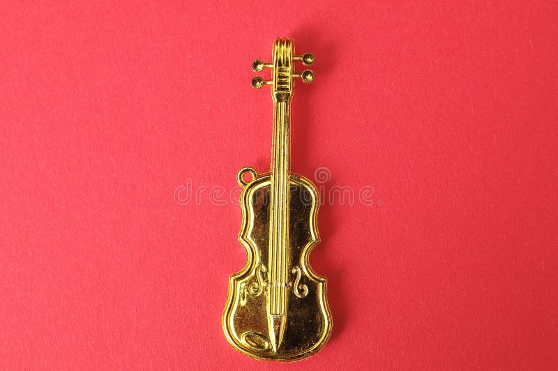 Gold Violin stock image. Image of white, style, symphony - 43542423