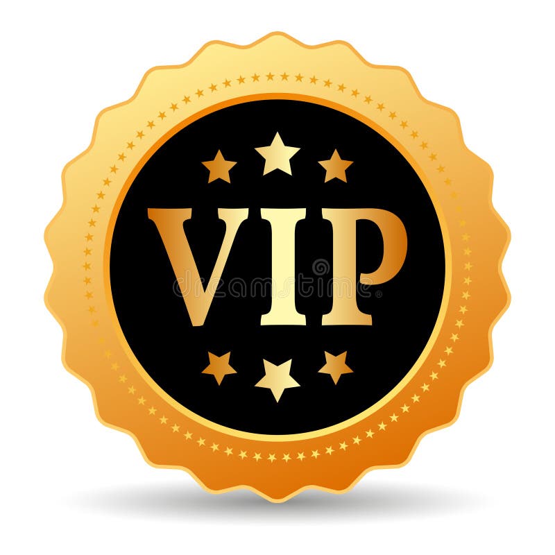 Gold vip icon stock vector. Illustration of luxury, club - 309223562
