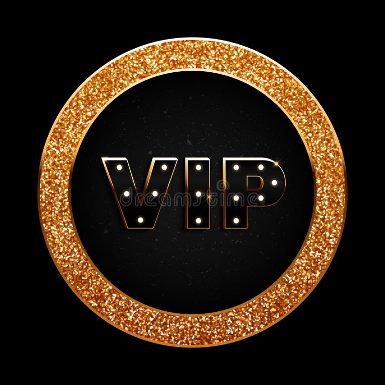Gold VIP Vector Illustration Stock Vector - Illustration of glossy ...