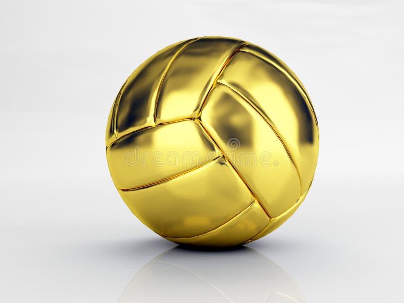 Gold volley ball stock image. Image of player, olympic - 4210225