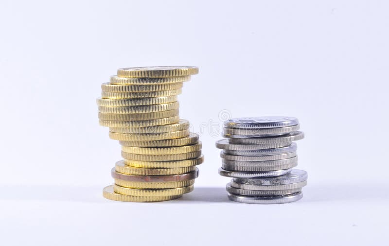 Gold vs silver stock photo. Image of market, global - 192771754