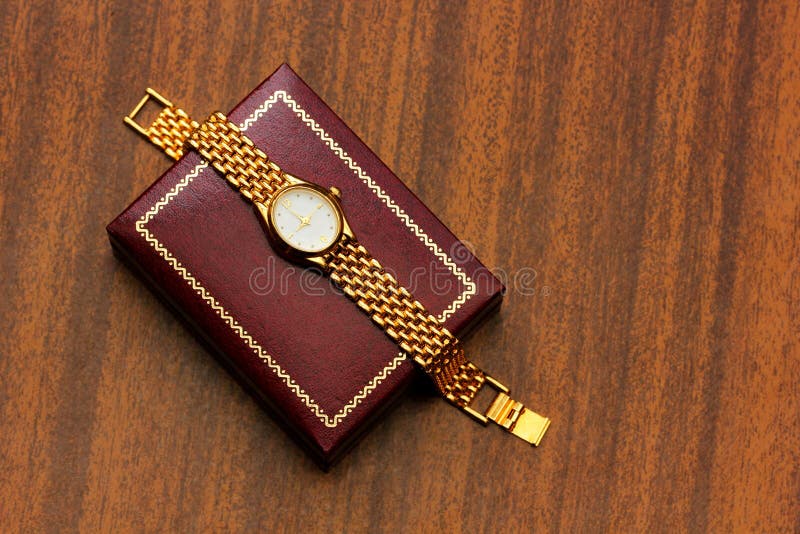 Gold watch. stock photo. Image of accessory, gold, valuable - 87621844