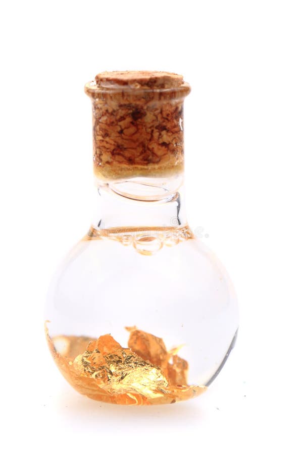 Gold in water bottle stock photo. Image of currency, business - 47596588