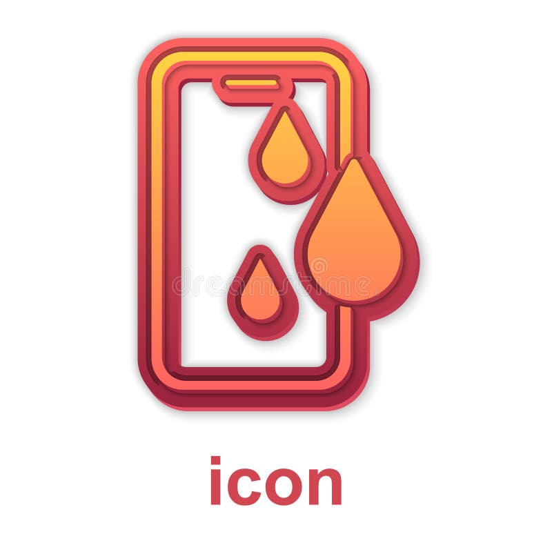 Gold Waterproof Icon Isolated on Black Background. Shield and Umbrella ...