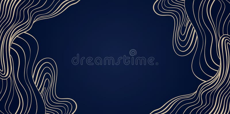 Decorative Corner Ocean Wave Line Vector Stock Photos - Free & Royalty ...