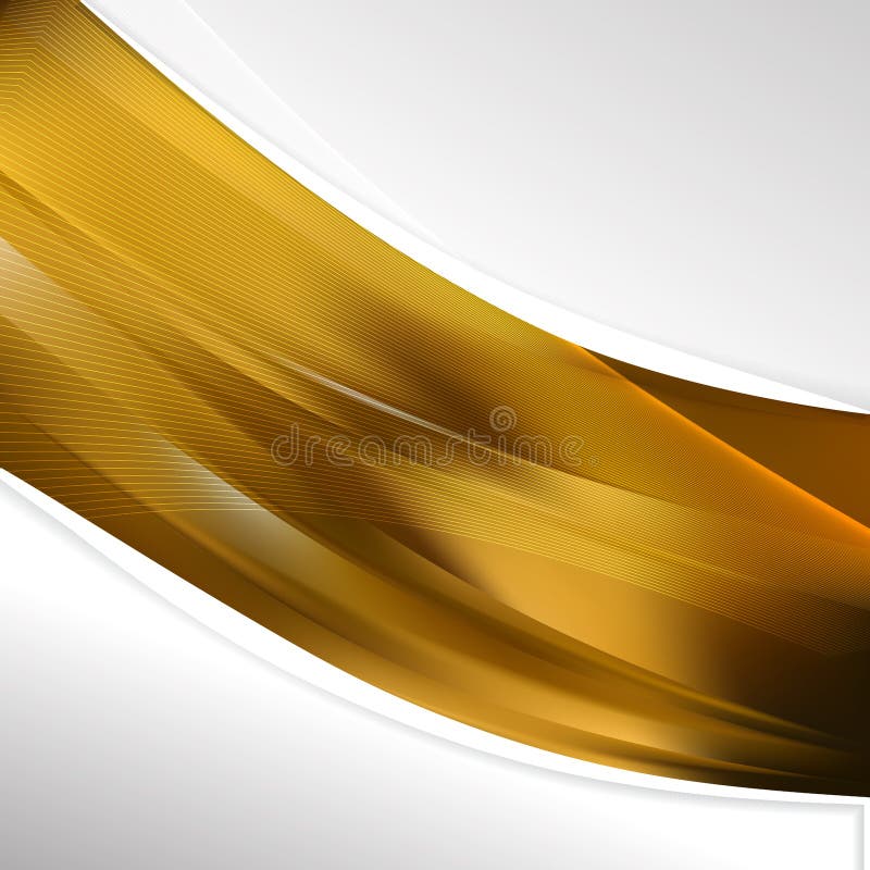 Gold Wave Business Background Stock Vector - Illustration of layout ...