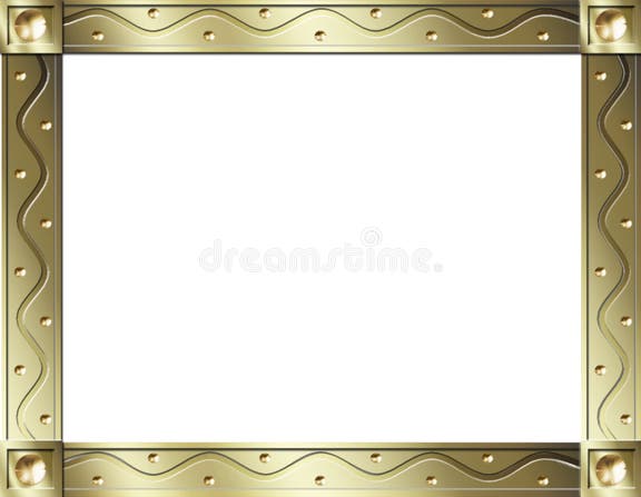 Gold Metalic Border Stock Illustrations – 1,193 Gold Metalic Border ...