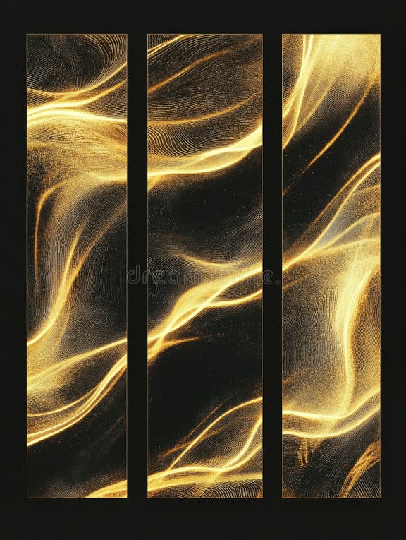 Gold Wave Pattern stock photo. Image of texture, modern - 382138626