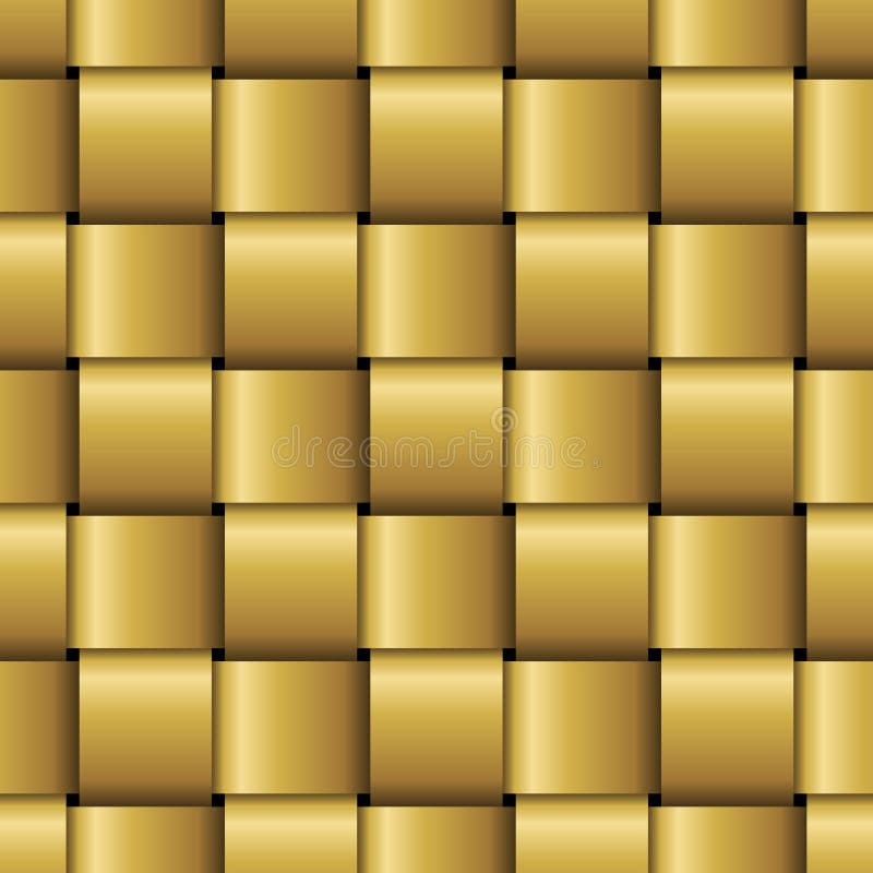 Gold Weave Vector Seamless Pattern Stock Vector - Illustration of decor ...