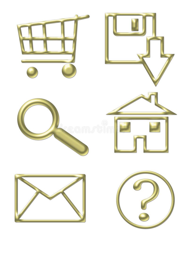 Gold Website Icons Stock Illustrations – 7,983 Gold Website Icons Stock ...