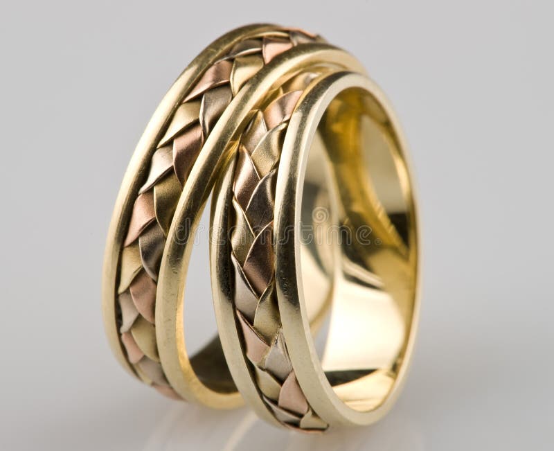 Gold wedding rings stock photo. Image of brightly, love - 10440306