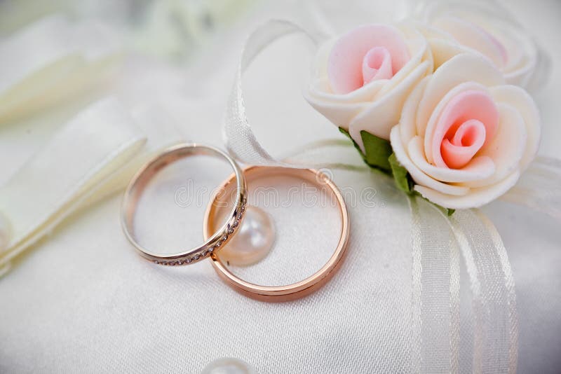 Gold wedding rings stock photo. Image of lace, fancy - 27827250