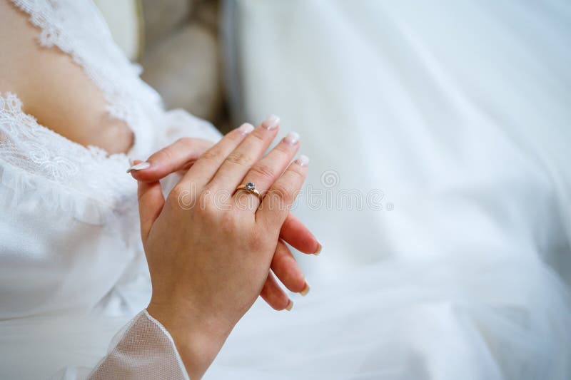 Gold wedding rings in the stock image. Image of matrimony - 349332195