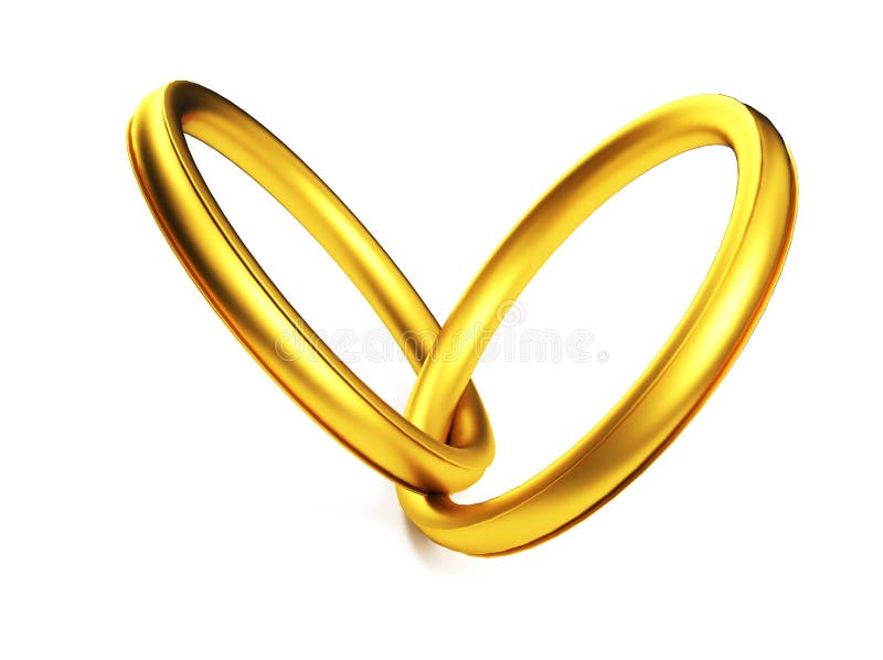 Linked Wedding Rings Stock Illustrations – 1,171 Linked Wedding Rings ...