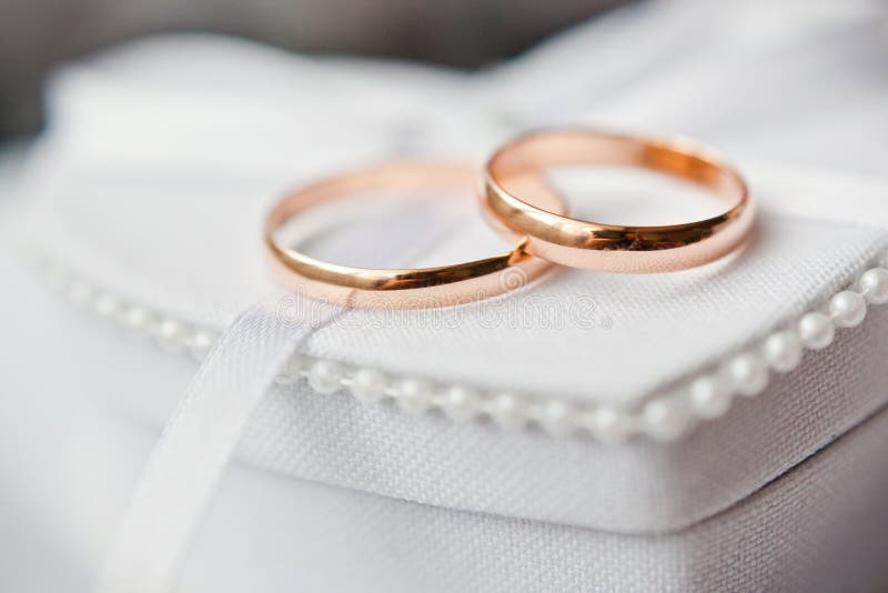 Gold wedding rings stock photo. Image of jewelry, customary - 30196376