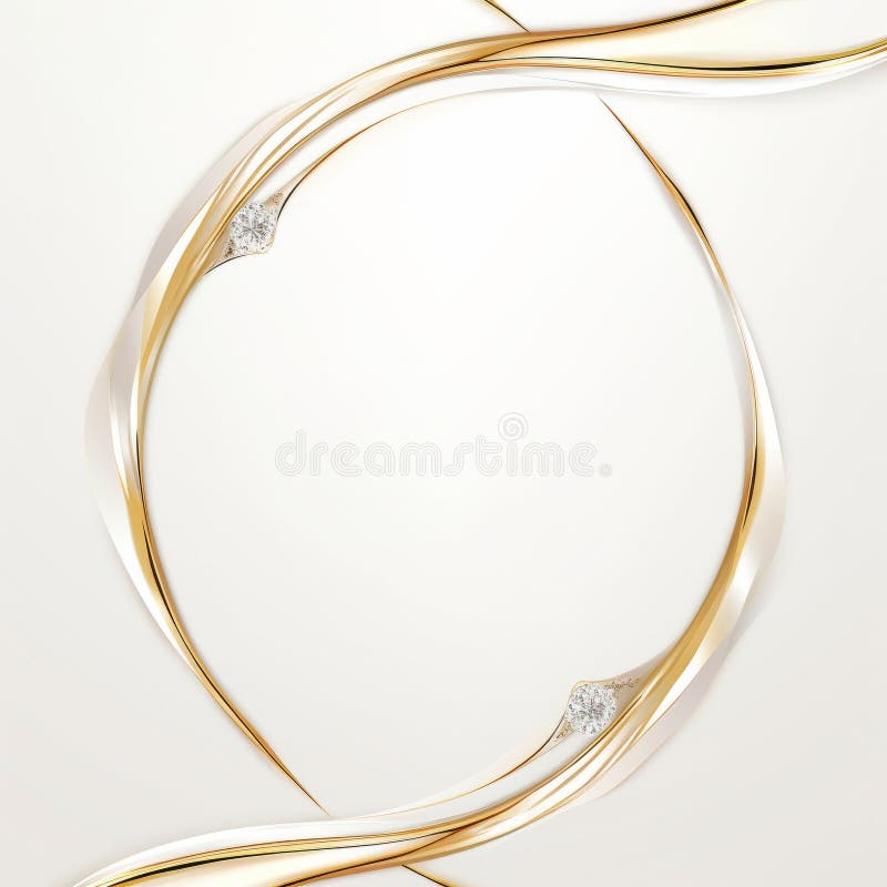 A Gold and White Background with a Diamond in the Center Stock ...