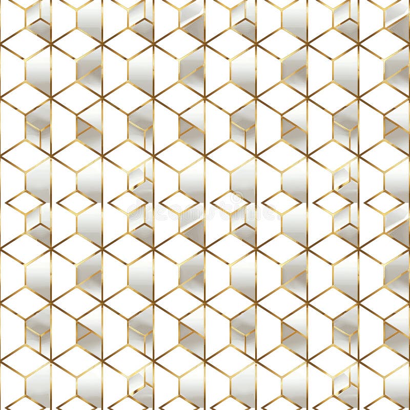 Gold and White Chevron Pattern Stock Illustration - Illustration of ...