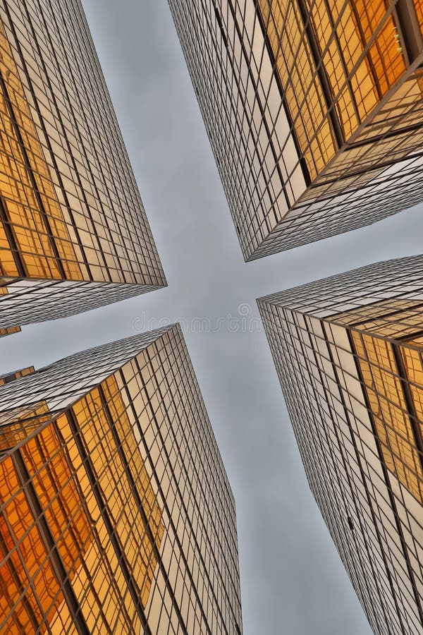 Gold Windows stock image. Image of mirror, facade, concepts - 25495597