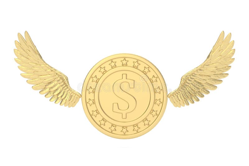 Gold Coin Wings Stock Illustrations – 461 Gold Coin Wings Stock ...