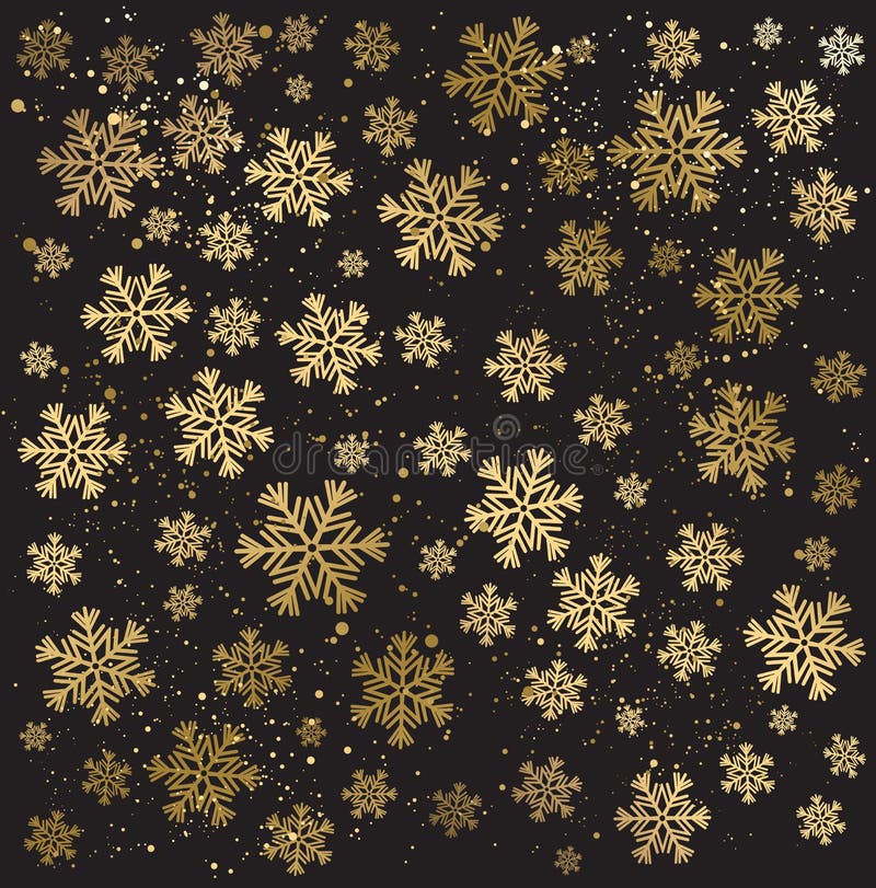 Gold Winter Abstract Background Stock Vector - Illustration of paper ...