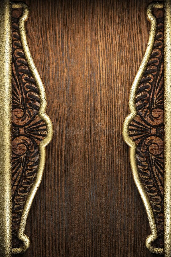 Gold on wood stock illustration. Illustration of gold - 29374985