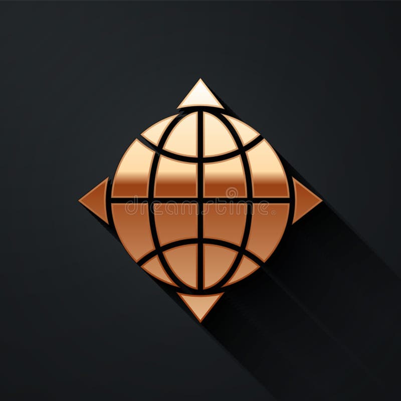 Vector World Map Pink Gold. EPS 10 Web Stock Vector - Illustration of ...