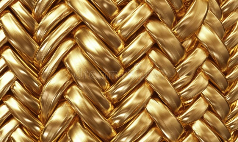 A Gold Woven Fabric with a Gold and Silver Pattern Stock Photo - Image ...