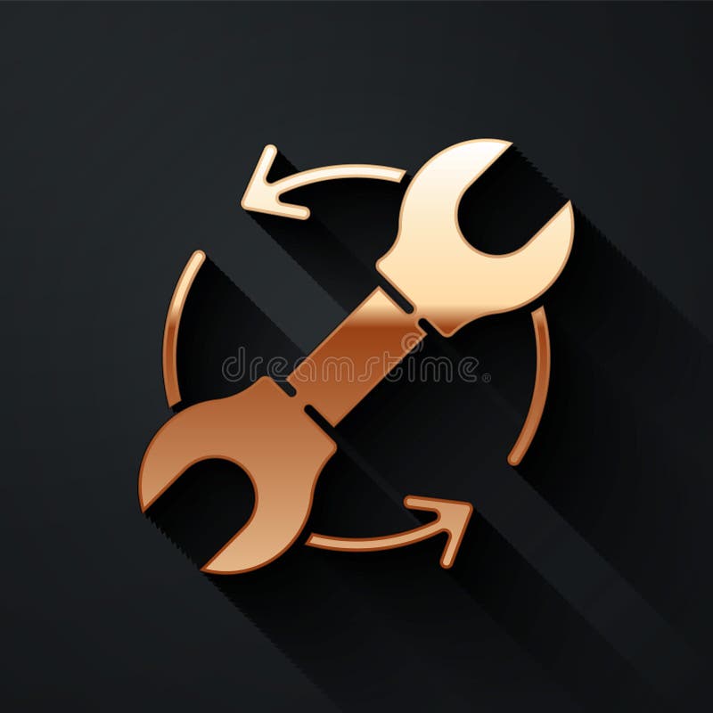 Arrows Icon Black Gold Button Stock Illustrations – 132 Arrows Icon ...