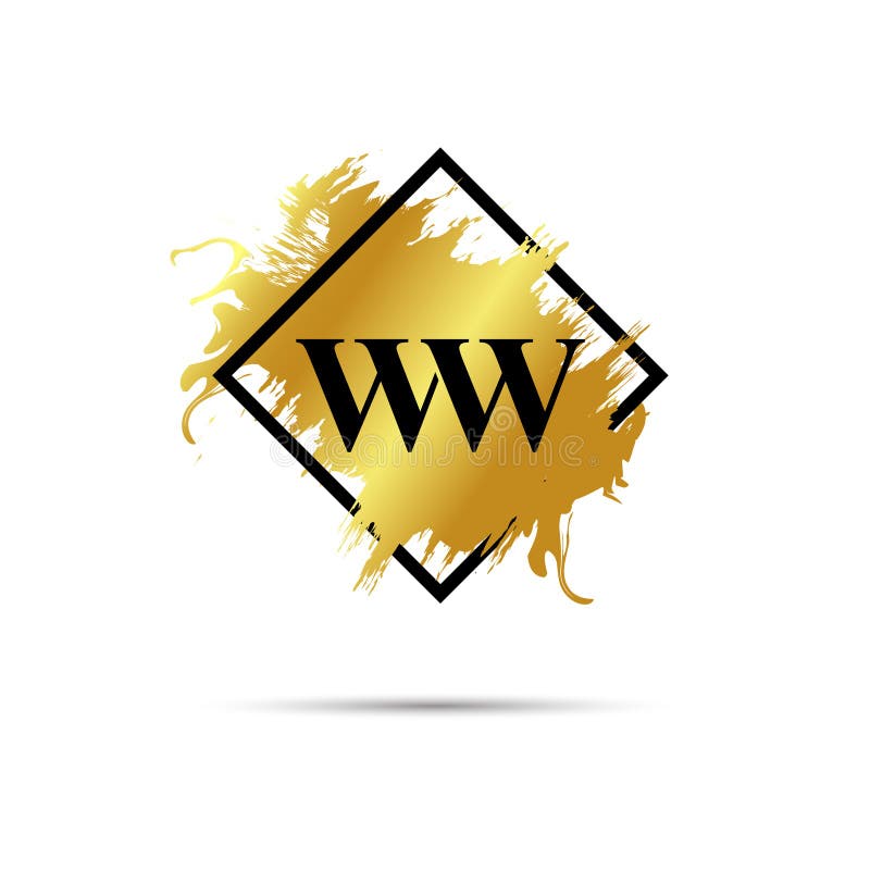 Gold WW Logo Symbol Vector Art Design Stock Illustration - Illustration ...