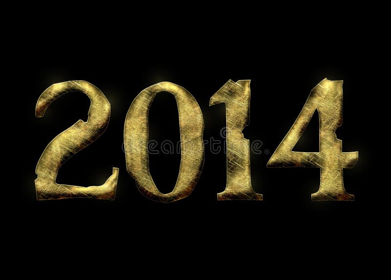 Gold year stock image. Image of reflection, concepts - 35377509