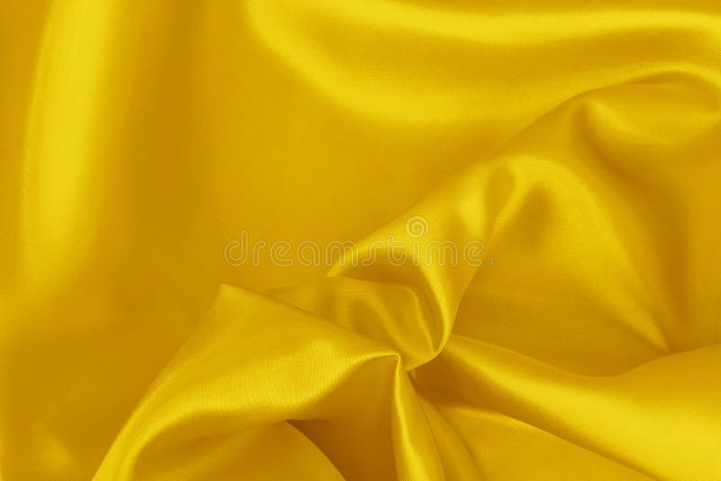 Gold Yellow Fabric Texture Background, Detail of Silk or Linen Pattern ...
